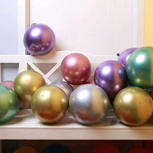 Light Pink Metallic Balloons,12inch(50pcs)Chrome Latex Pink Balloons,Tiffany Metallic balloonns.