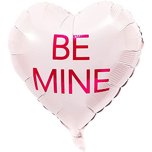 Conversation Candy Heart Balloons for Valentine Party Decorations (12 Pack)