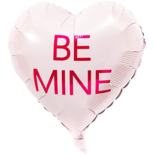 Conversation Candy Heart Balloons for Valentine Party Decorations (12 Pack)