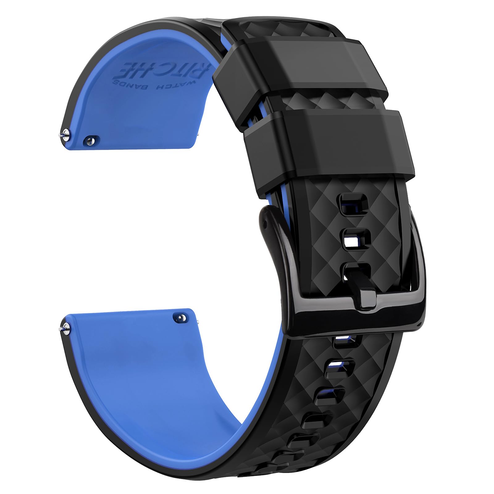 Ritche Christmas Gift 22mm Silicone Watch Band Compatible with Samsung Galaxy Watch 3 (45mm) Quick Release Rubber Watch Bands for Men Women, White Elephant Gifts, Stocking Stuffers for Men
