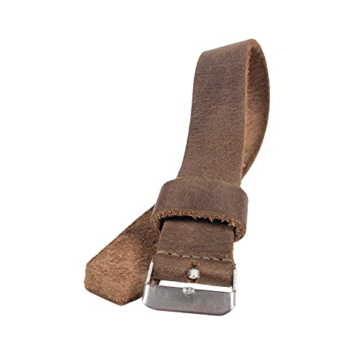 Hide & Drink, Wristwatch Strap Replacement (20mm), Release Watch Band, Replacement Bracelet, Full Grain Leather, Handmade, Bourbon Brown