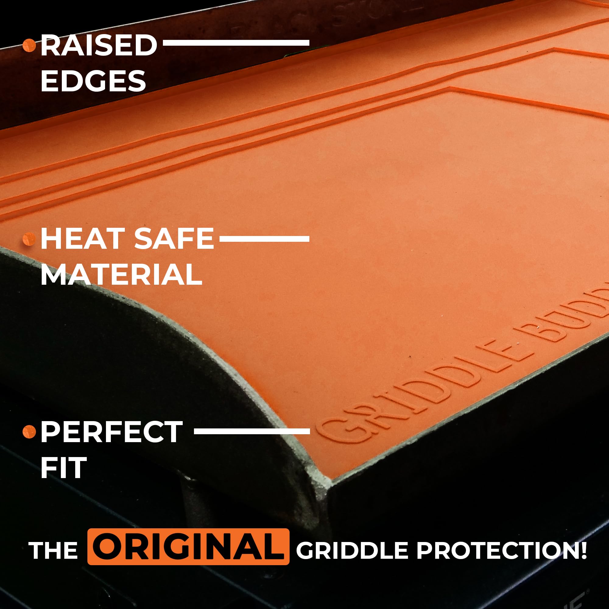 Silicone Griddle Mat by Griddle Buddy for Blackstone Griddles 36", 30", 28", 22" & 17", Heavy Duty Food Grade Mat, Protect from Rodents, Insects, Debris, Rust, All Season Cooking Cover