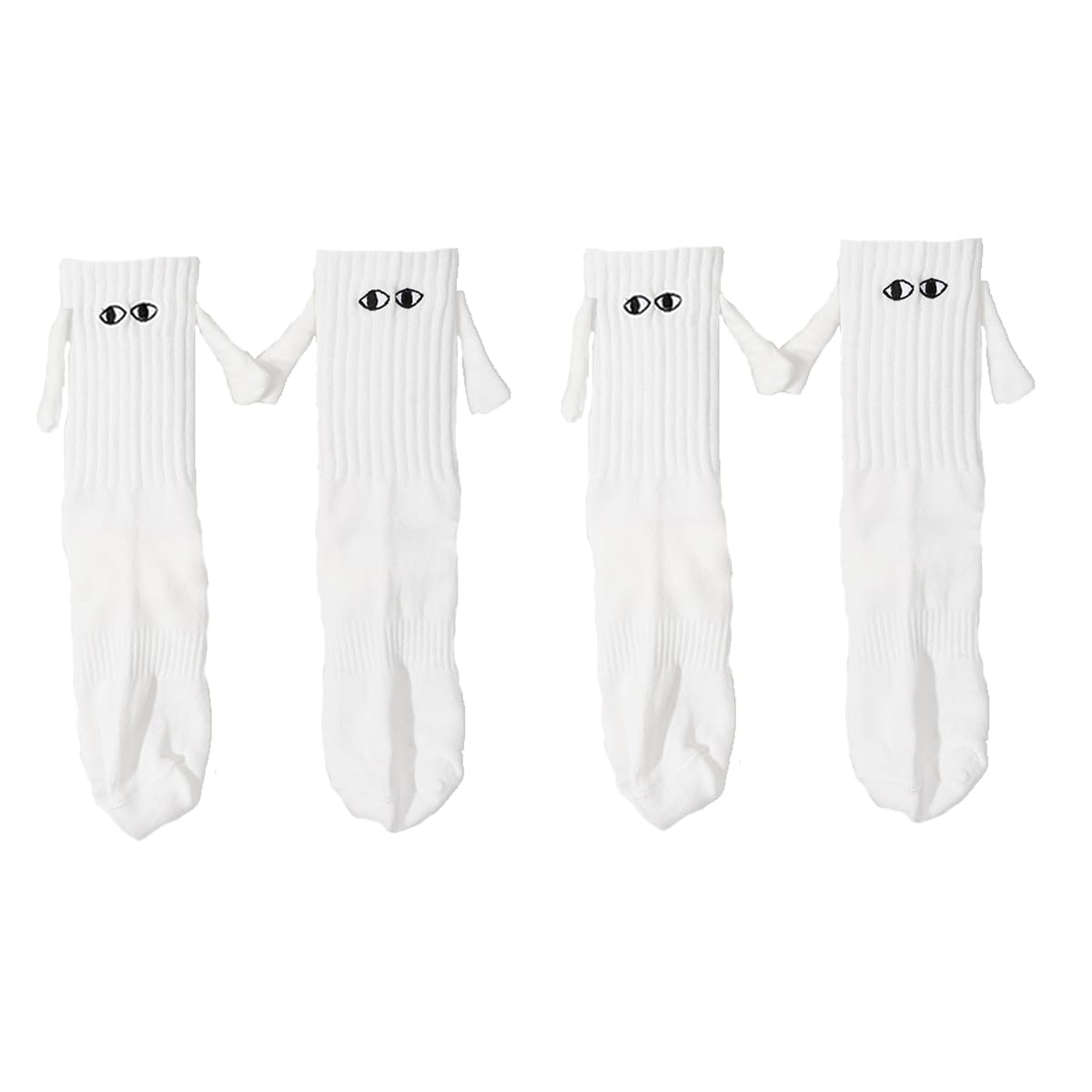 Yawlsow 2 Pair Holding Hands Magnet Socks, Funny Magnetic Hold Socks, Adult Crazy Silly Socks, Gift for Dad,Couple, Coworkers,Buddies,Friend,women,Teen Girl.Wedding Gifts