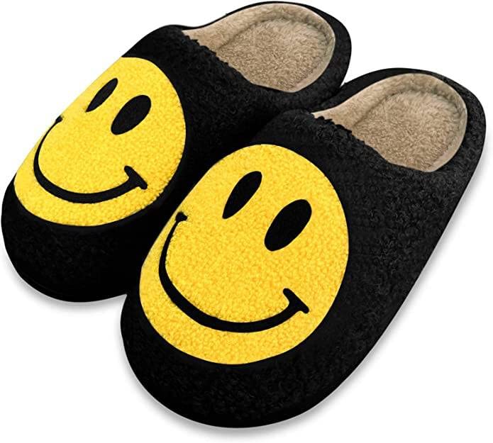 YJJY Kids Smile Face Slippers Girls Slippers for Kids Boys Soft Lightweight Cozy Indoor and Outdoor