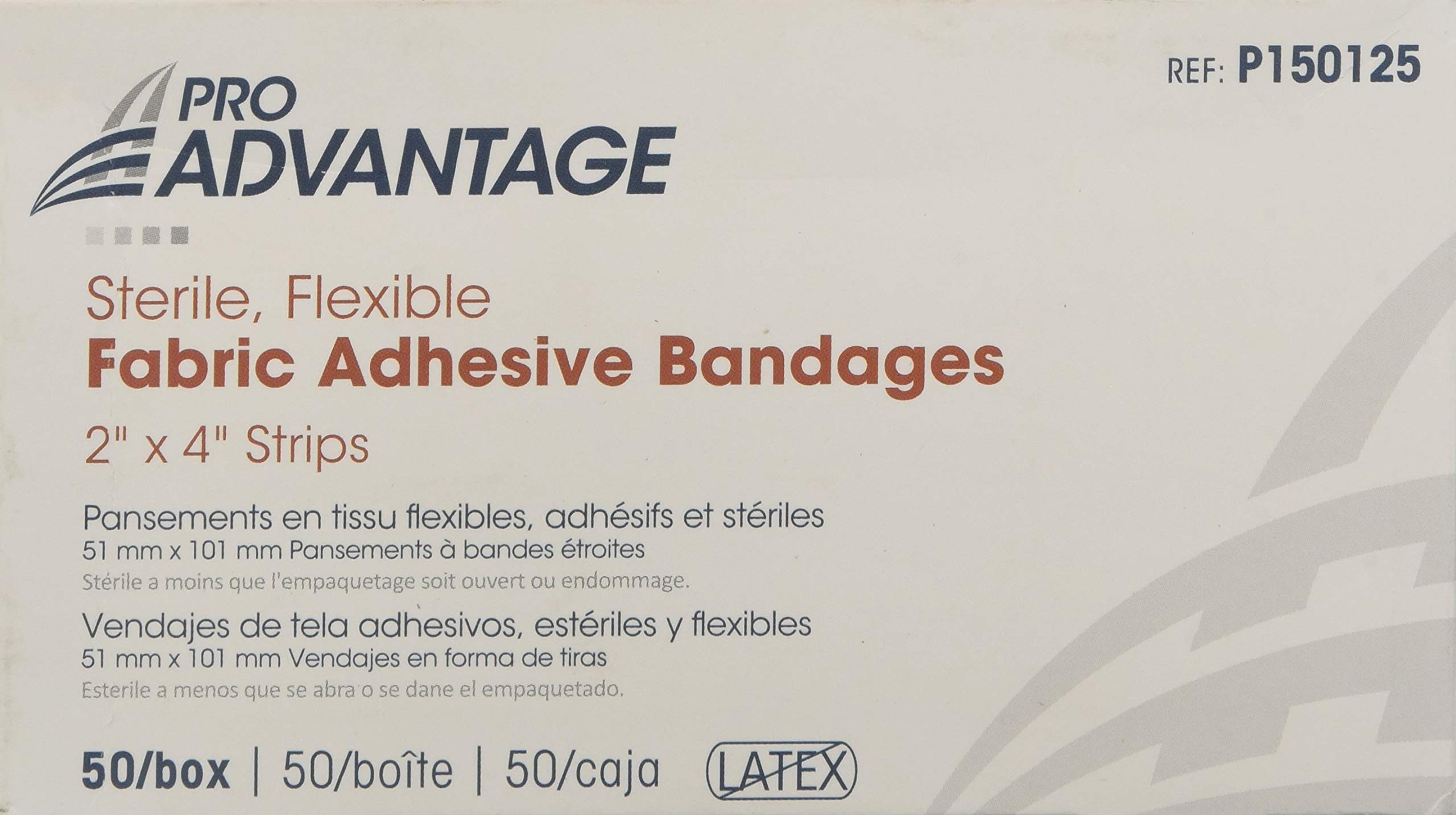 Pro Advantage Band-Aids - Fabric 2"x4" - Box of 50