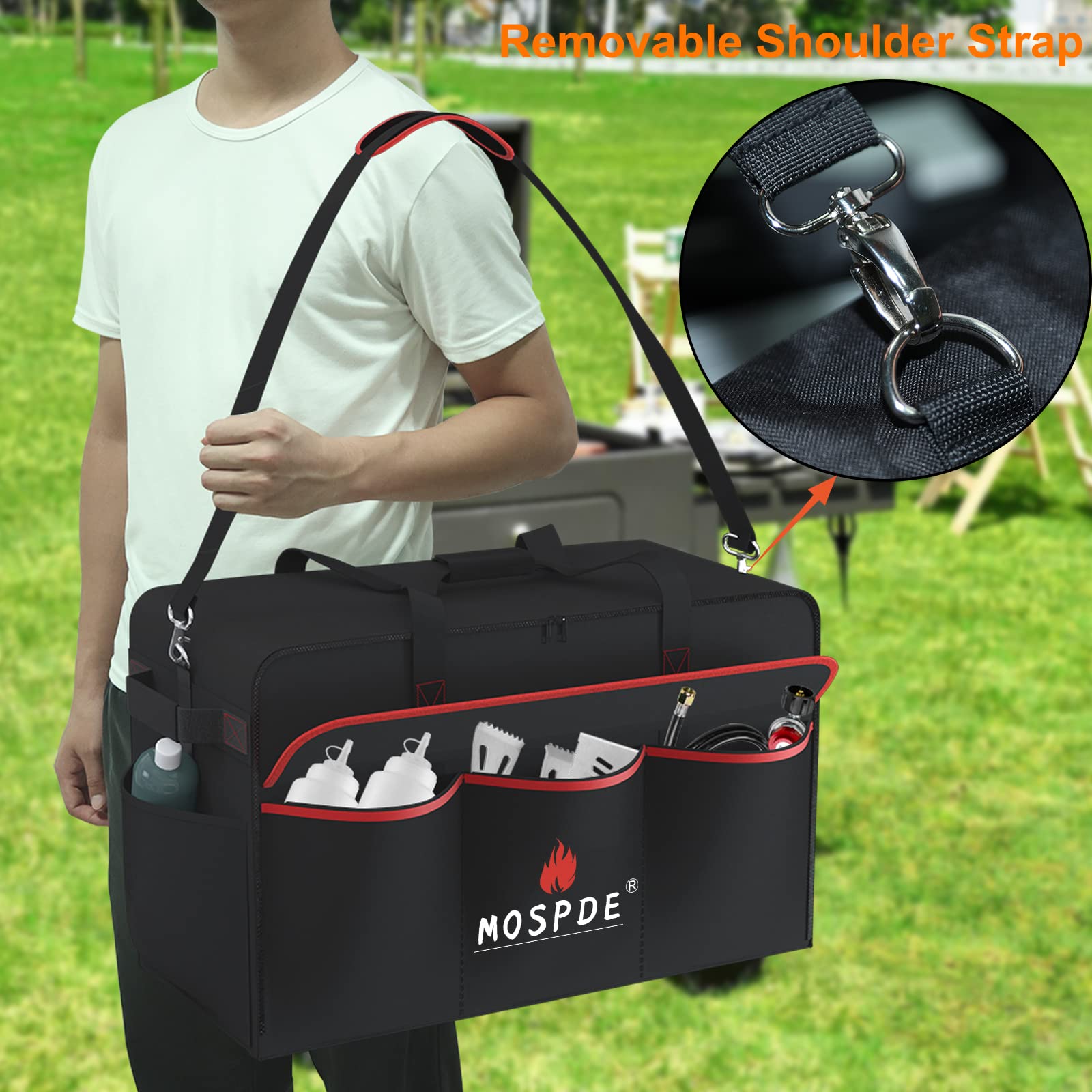 22 Inch Griddle Carry Bag for Blackstone 1666 22 Inch Grill Table Top Griddle Without Hood Lid, Fits Blackstone 22" Grill Griddle with Grill Cover Carrying Bag