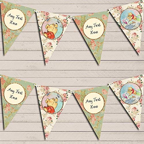 Winnie The Pooh Personalized Children's Birthday Bunting Garland Banner Decoration