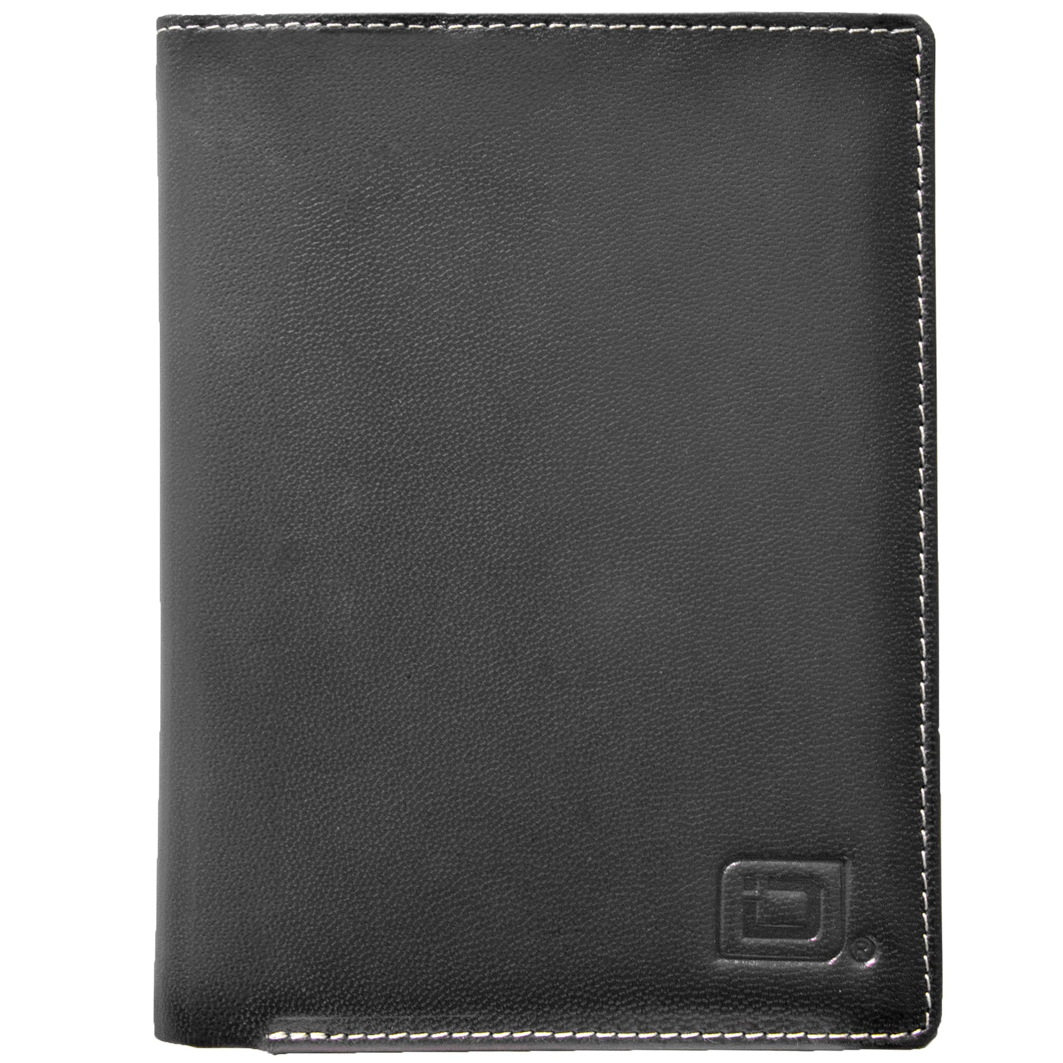 RFID Passport Wallet Travel Organizer - 2 Passport Holder - Slim Leather Bifold