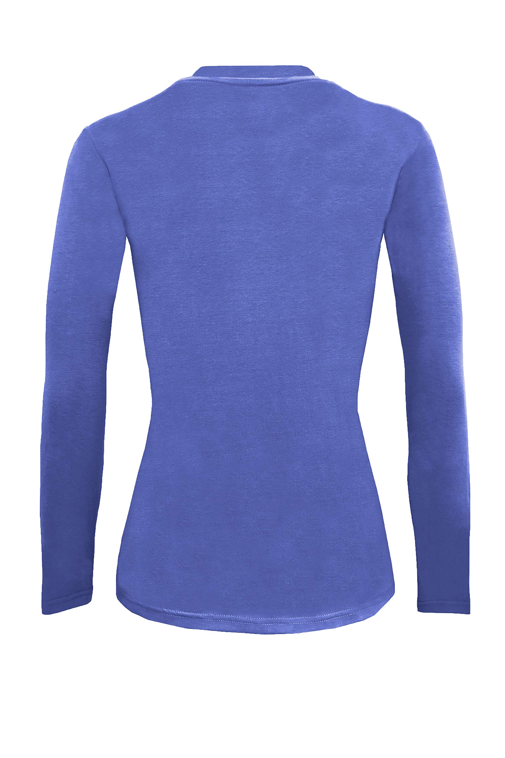Natural Uniforms Women's Long Sleeve Tee Shirt Underscrub-2-Pack (Small, 2 Pack Ceil Blue)