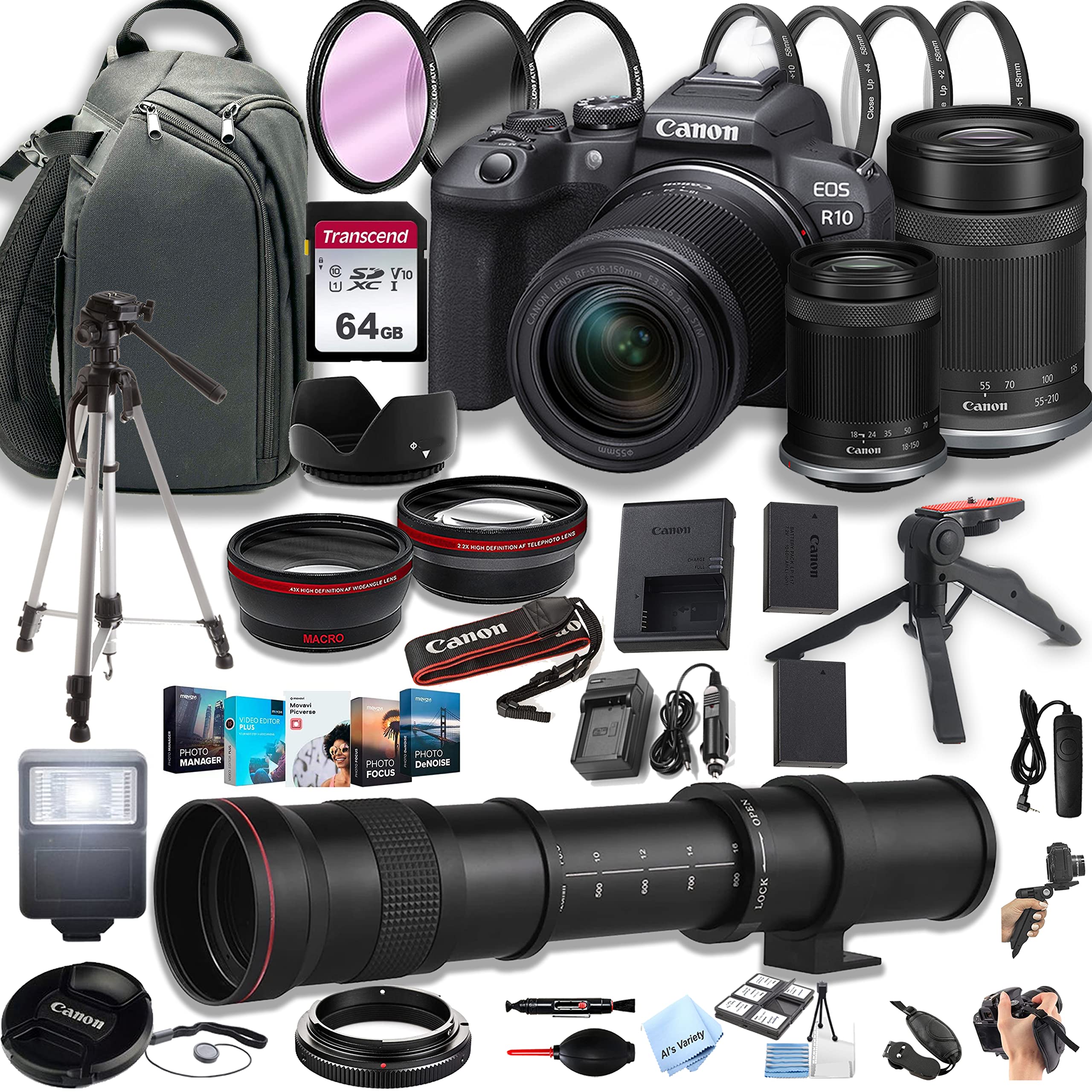Canon Canon EOS R10, R10 Mirrorless Digital Camera Systems (Renewed)