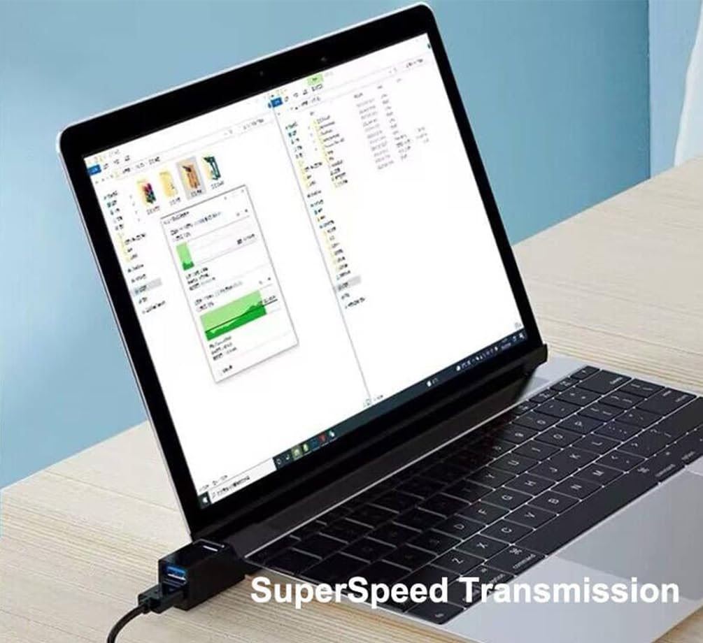 3-Port Mini USB 3.0 Hub, USB Expansion Hub, Snlrntin USB Adapter Multi USB Port for Laptop, MacBook, Mac Pro, Mac Mini, iMac, Tablet and More