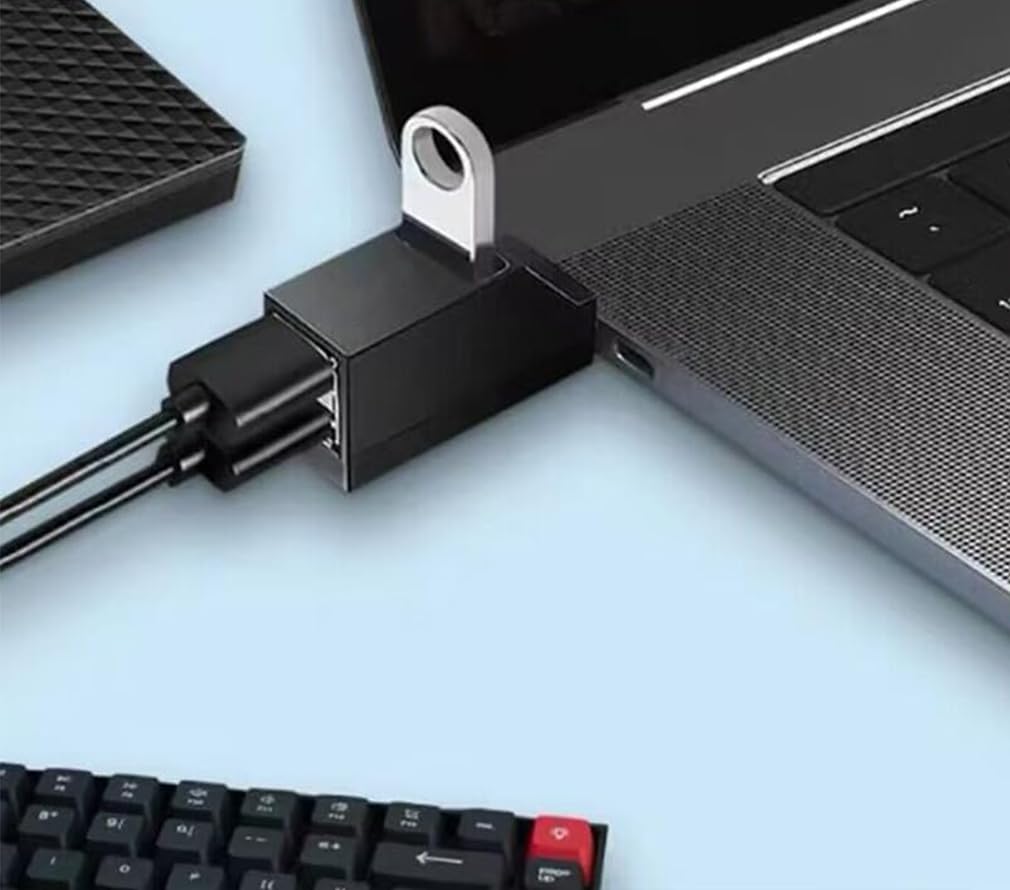 3-Port Mini USB 3.0 Hub, USB Expansion Hub, Snlrntin USB Adapter Multi USB Port for Laptop, MacBook, Mac Pro, Mac Mini, iMac, Tablet and More