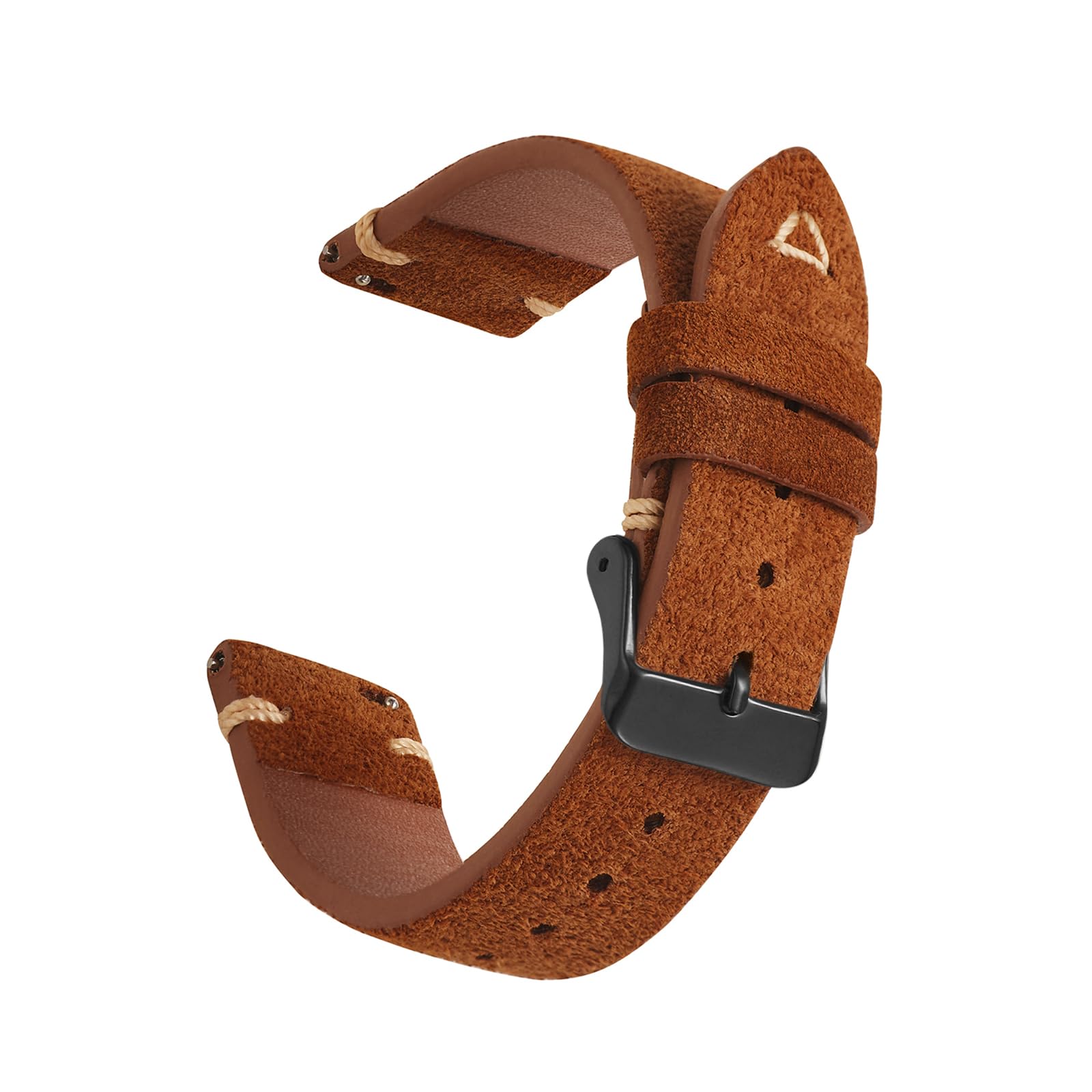 WOUKUP Quick Release Suede Leather Watch Bands Vintage Watchband for Men Watch Strap 18mm 19mm 20mm 21mm 22mm 24mm