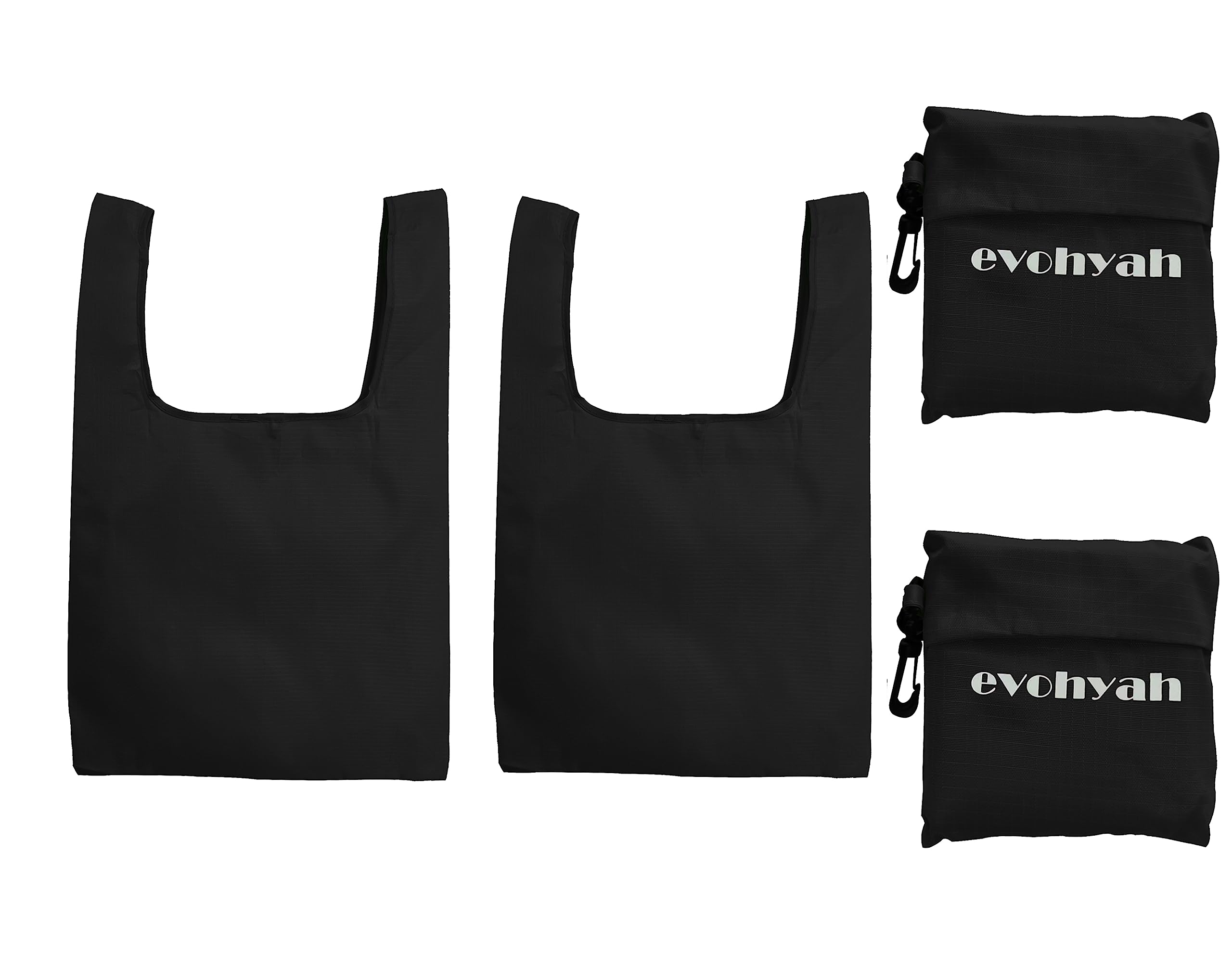 2 Pcs Evohyah Shopping Bags Reusable Grocery Tote Bags Kitchen Reusable Grocery Bags S-XLarge 50LBS Ripstop Geometric Fashion Recycling Bags Folding Storage Bag Machine Washable Nylon Bags