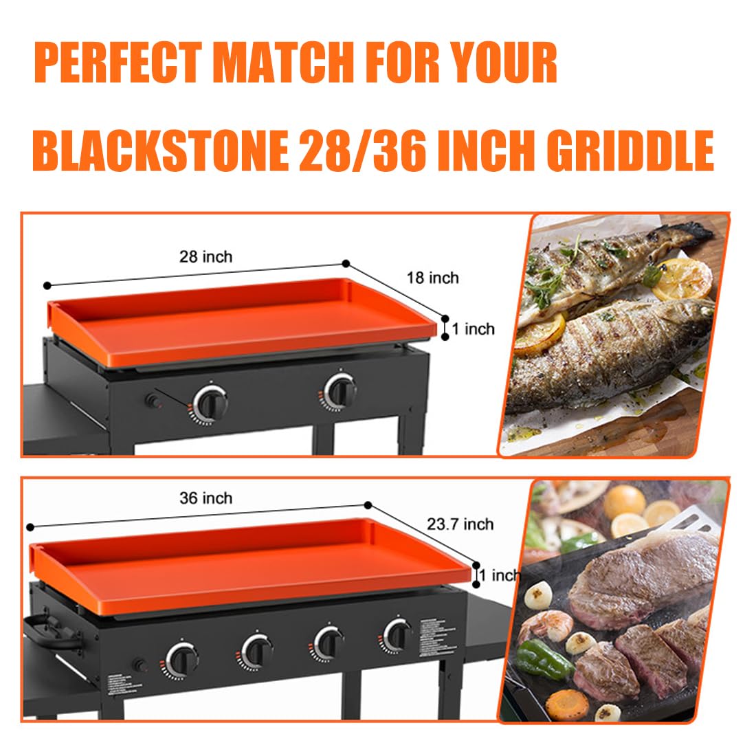 Griddle Cover for Blackstone 36" Inch Griddle,Silicone Griddle Cover for Blackstone,Blackstone Griddle Accessories,Heavy Duty Food Grade Silicone Grill Cover, All-season Grill Protective