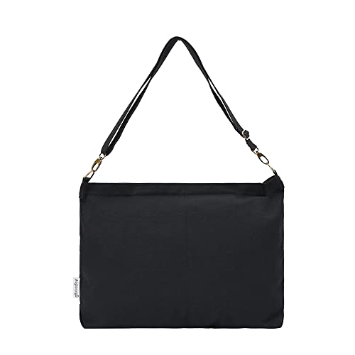 Augbunny Heavy Duty Canvas Zipper Close Messenger Shoulder Crossbody Bag Fashion Satchel Multi Purpose Daily Use Casual Tote