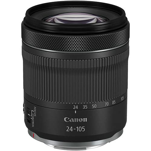 Canon EOS R5 Full Frame Mirrorless Camera with RF 24-105mm STM & 75-300mm f/4-5.6 III + RF 50mm f/1.8 STM Lenses + 128GB Memory Card + Accessories Including: TTL Flash, Extra Battery, Tripod (Renewed)
