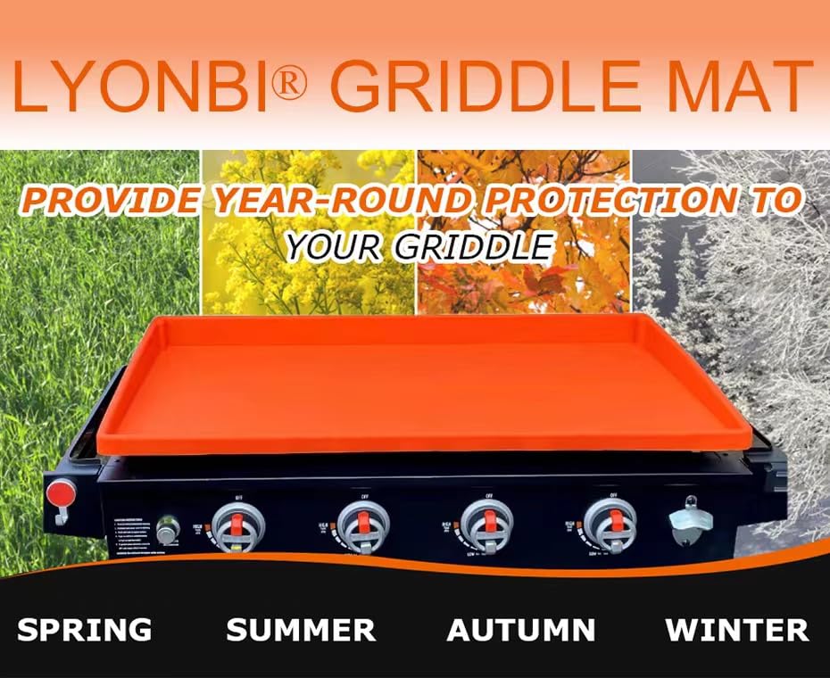 Griddle Cover for Blackstone 36" Inch Griddle,Silicone Griddle Cover for Blackstone,Blackstone Griddle Accessories,Heavy Duty Food Grade Silicone Grill Cover, All-season Grill Protective