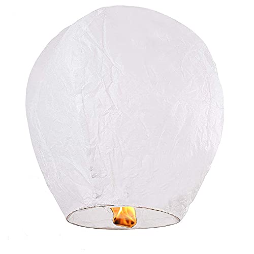 Linternas de Cielo Chino biodegradables para bodas, Fiestas, festivales, conmemorativos y más (paquete de 11)