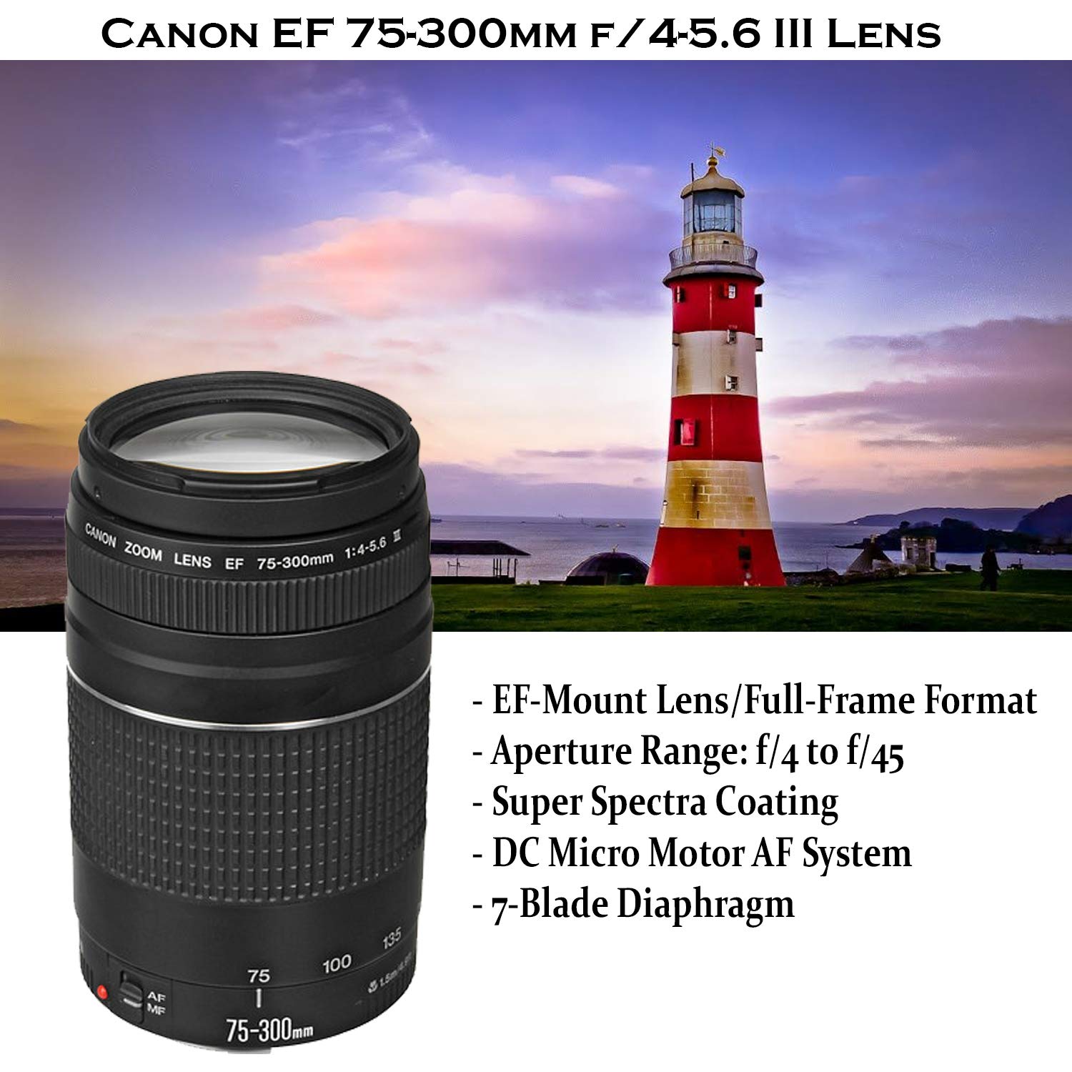 Canon EOS R5 Full Frame Mirrorless Camera with RF 24-105mm STM & 75-300mm f/4-5.6 III + RF 50mm f/1.8 STM Lenses + 128GB Memory Card + Accessories Including: TTL Flash, Extra Battery, Tripod (Renewed)
