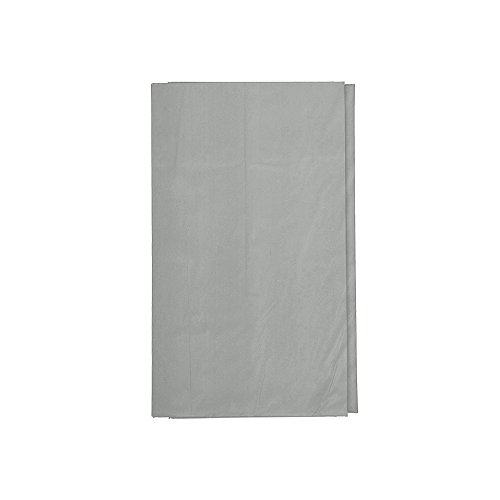 Gift Expressions 6 CT Premuim 54x108 inch Rectangle Plastic Tablecloth Waterproof Disposable Party Event Decoration Heavy Duty Table Cover(Silver)