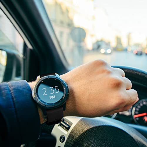 TIESOME Silicone Watch Bands, Quick Release Waterproof Soft Rubber Replacement Straps with Silver Plated Stainless Steel Buckle Compatible with Smart Watch Sport Watch for Men Women (22mm, Black)