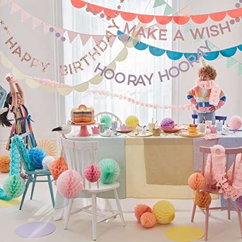 Meri Meri Rainbow Birthday Garlands (Pack of 8)