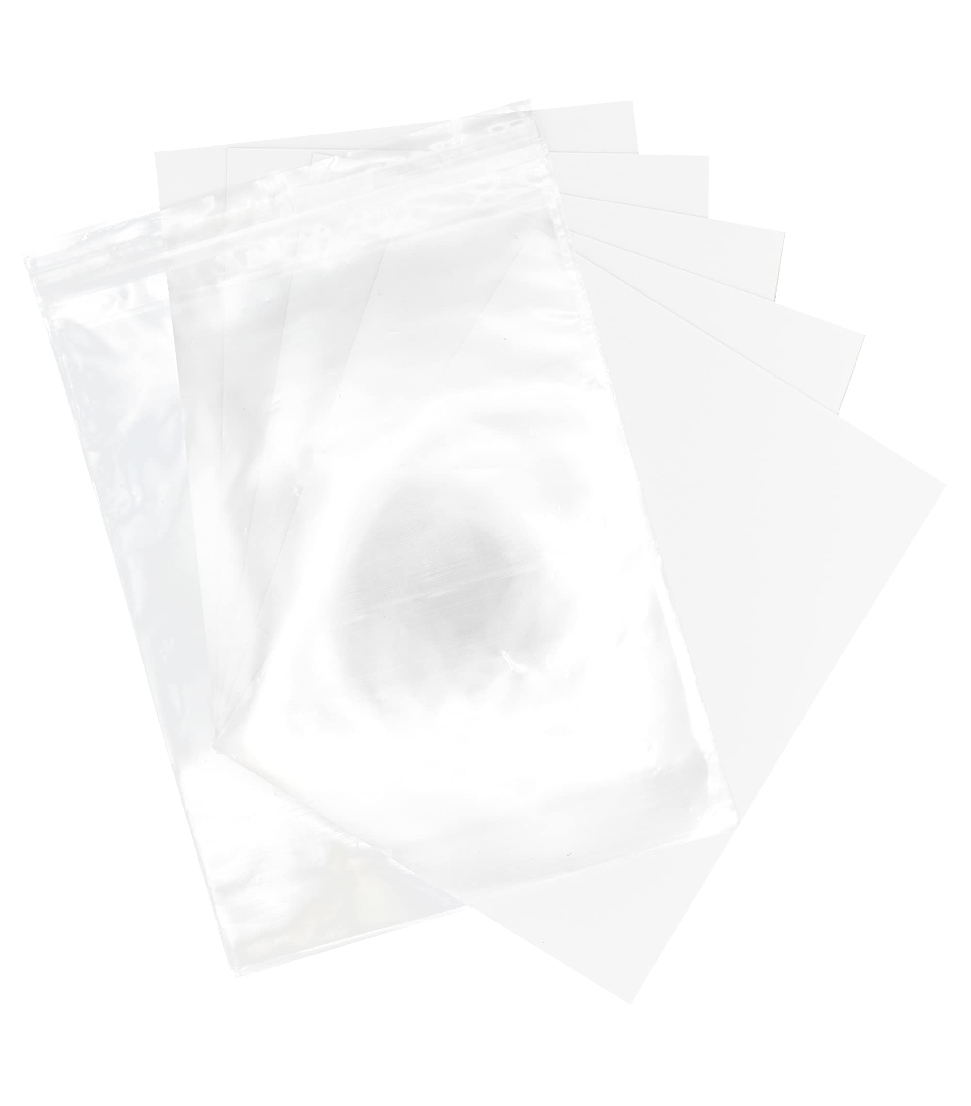 Textured White Acid Free 12x12 Square Picture Frame Mat with White Core Bevel Cut for 8x8 Pictures - Fits 12x12 Frame - Pack of 25 Matboard Show Kits With Acid Free Backings & Clear Bags