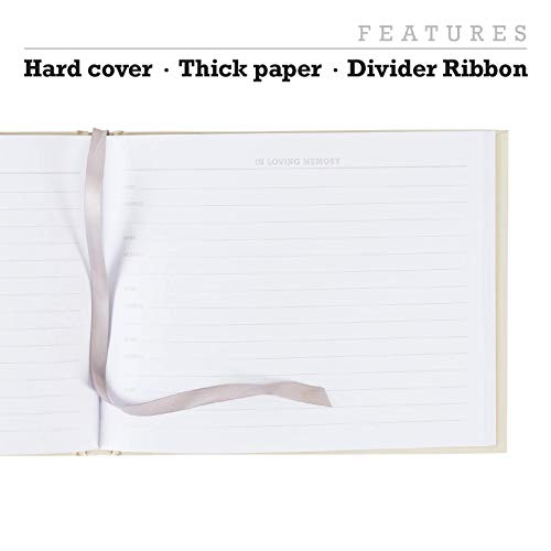 Global Printed Products Funeral Guest Book 9"x7" - FGB-Ivy