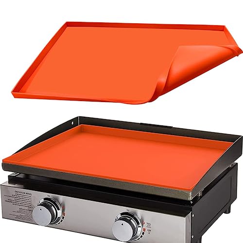 Silicone Griddle Mat for Blackstone - 28" Heavy Duty Food Grade Silicone Mat, Polished Bottom Surface Grill Cover for Blackstone Protector Outdoor, Protective Cover for Outdoor Barbecue Tools