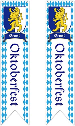 Oktoberfest Pennant Banner | 100 Feet and 2 Wall or Doorway Pennants Oktoberfest Set