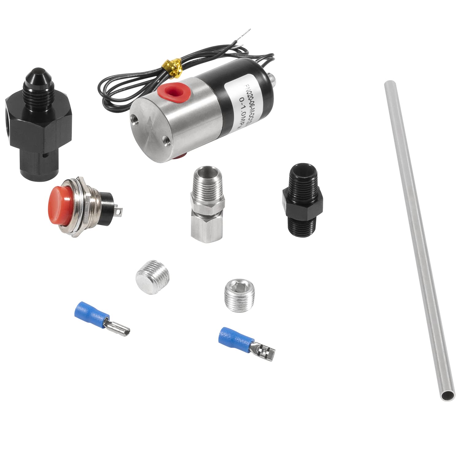 Deecaray 16030NOS-4AN Line Purge Valve Kit with Instructions,Suitable for "Purging" Nitrous Oxide(11-Piece)