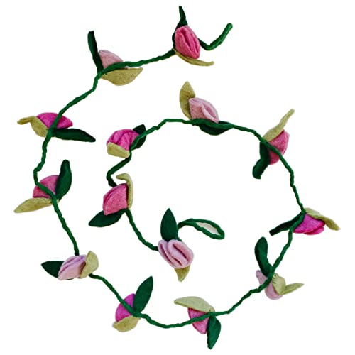 Giftsland Felt Banner Garland Spring Easter Decorations (Tulips)