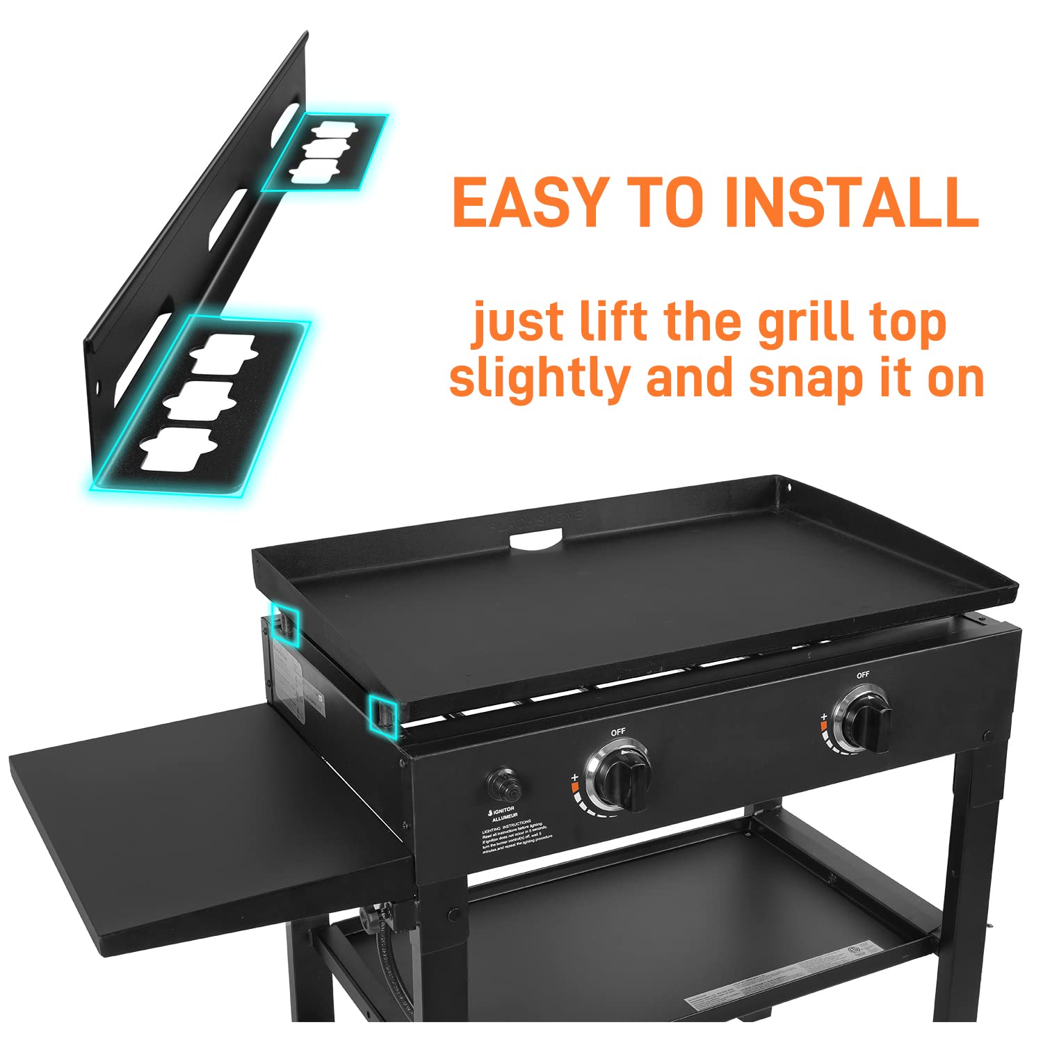 JiRiCHMi Blackstone Wind Guard 28 Inch - Blackstone Griddle Accessories for Flat Top Gas Grill,Suitable For Blackstone Accessories Kit Wind Blocker,Compatible with Rear Grease Cup,Hood and Side Shelf