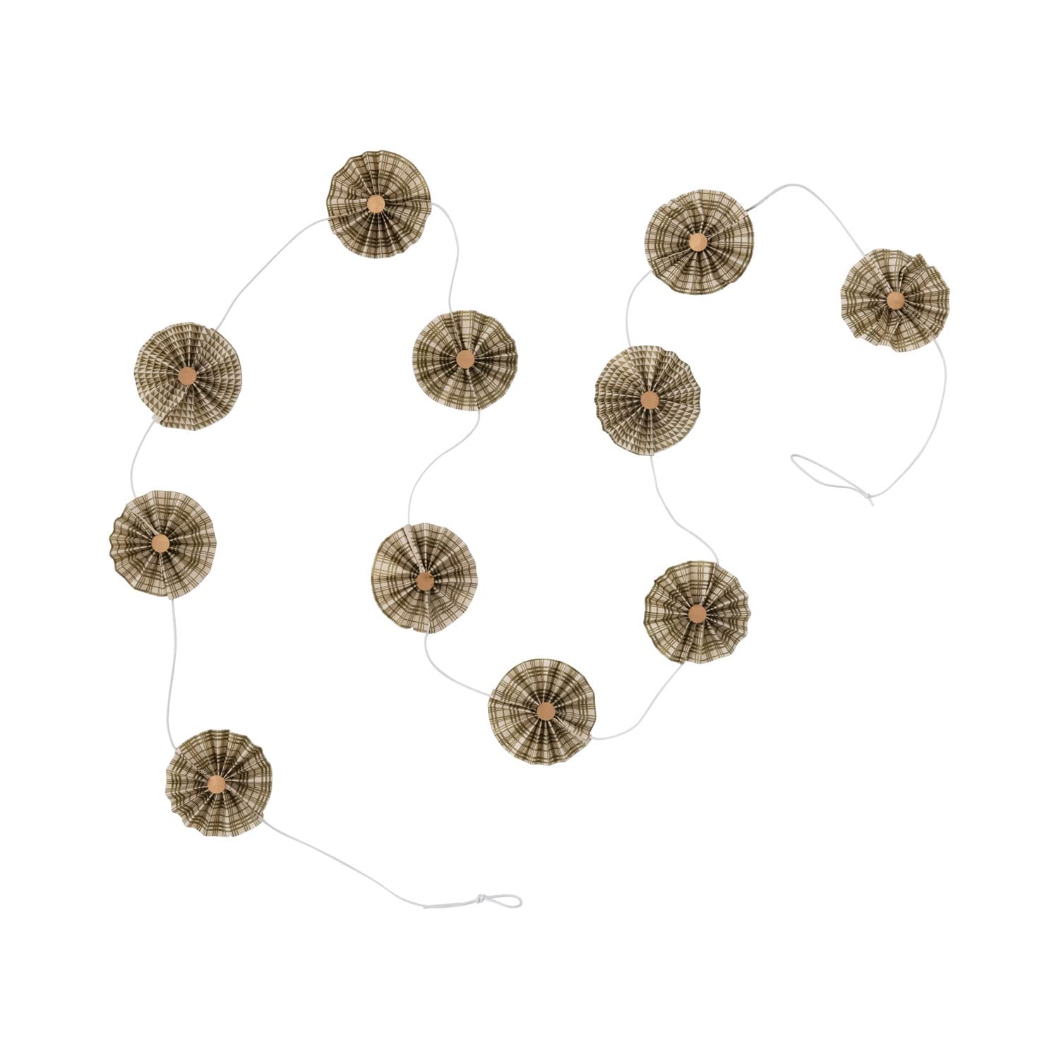 Creative Co-Op Paper Garland In Kraft Box, Multicolor