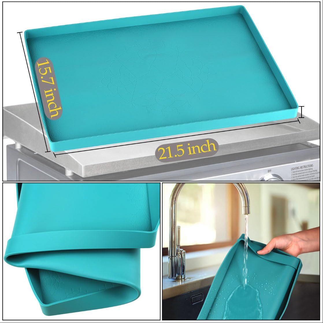 Striludo Silicone Griddle Mat for Blackstone Griddle,Heavy Duty Food Grade Silicone Protective Cover Mat,Protect Your Grill from Rodents,Insects,Debris and Rust, Blue (22 Inch)