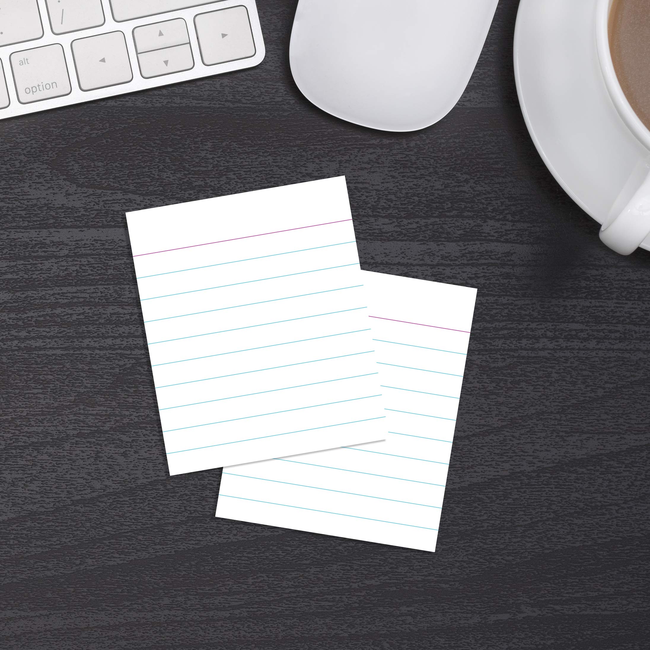 Home Advantage Ruled White Index Cards, File Lined Note Cards (2.5-x-3-inch)