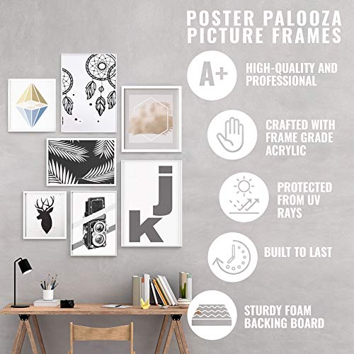 9x11 Mat Bevel Cut for 5.5x8.5 Photos - Acid Free White Precut Matboard - For Pictures, Photos, Framing - 4-ply Thickness