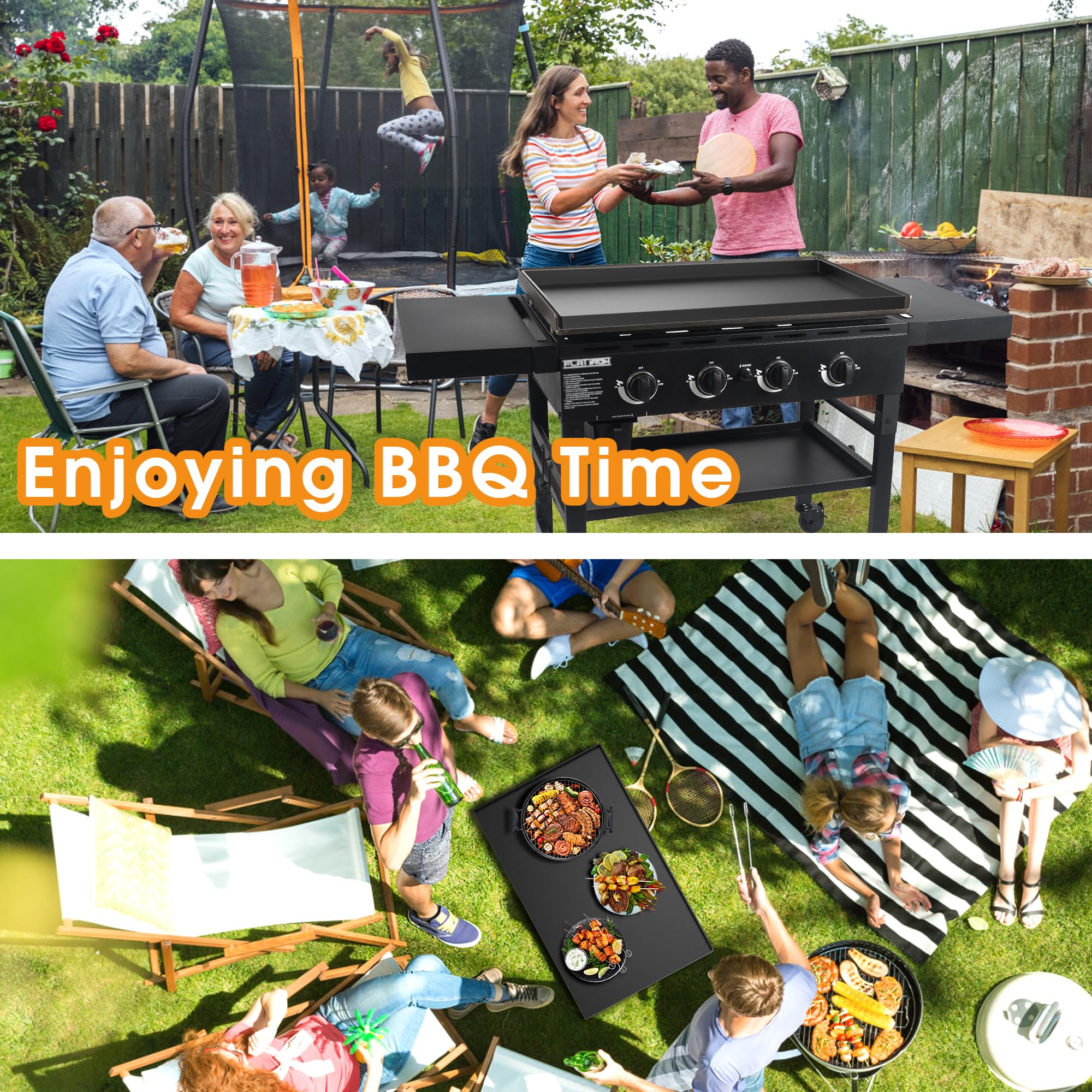 Griddle Buddy Grill Mat for Blackstone 28 Inch Griddle, Heavy Duty Silicone Griddle Mat, High-Wall Design, All Season Cooking Protective Mat, Shields from Rodents, Debris, Rust, Reusable (28 Inch)