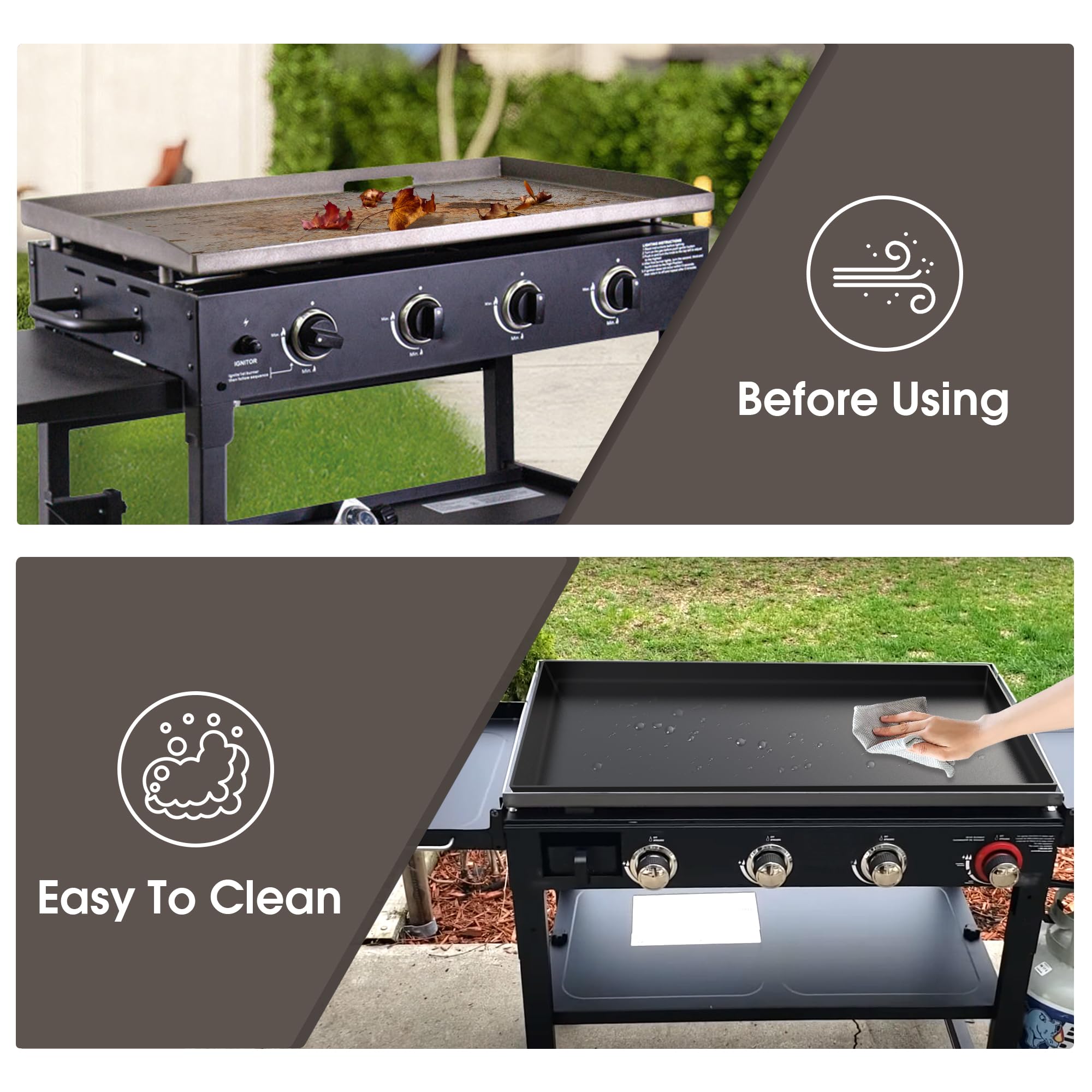 Griddle Buddy Grill Mat for Blackstone 28 Inch Griddle, Heavy Duty Silicone Griddle Mat, High-Wall Design, All Season Cooking Protective Mat, Shields from Rodents, Debris, Rust, Reusable (28 Inch)