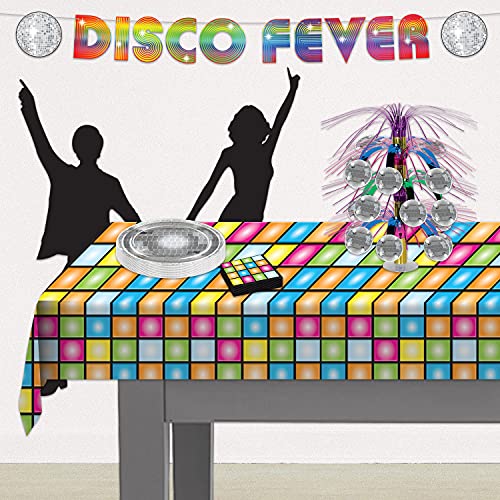 Disco Tablecover Party Accessory (1 count) (1/Pkg)