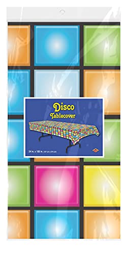 Disco Tablecover Party Accessory (1 count) (1/Pkg)