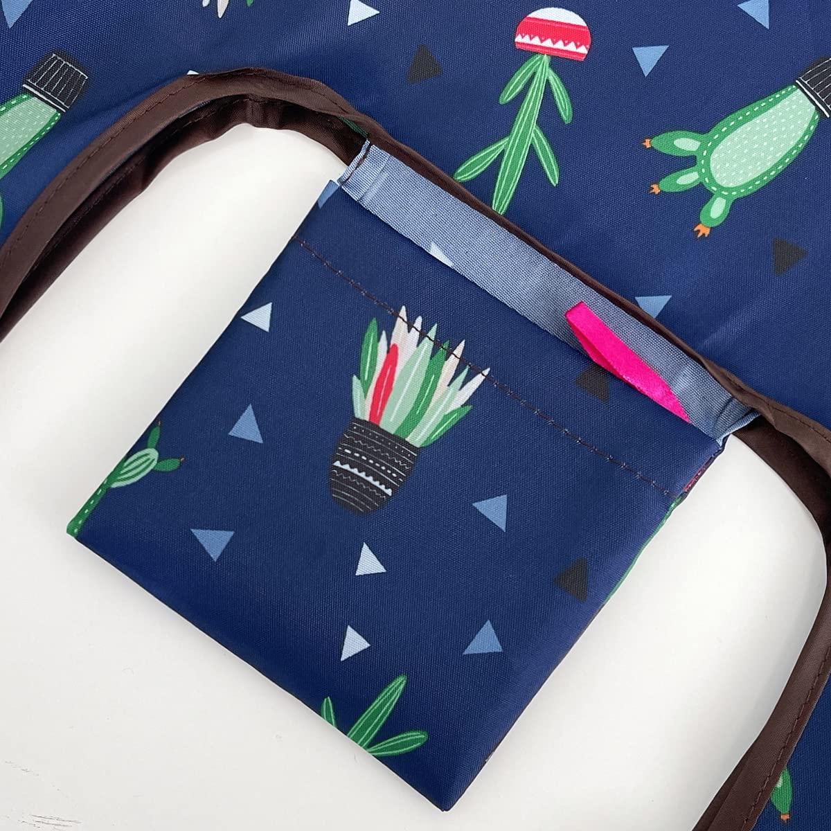 Wrapables Small JoliBag Collection Reusable Shopping Bag, Cactus Party