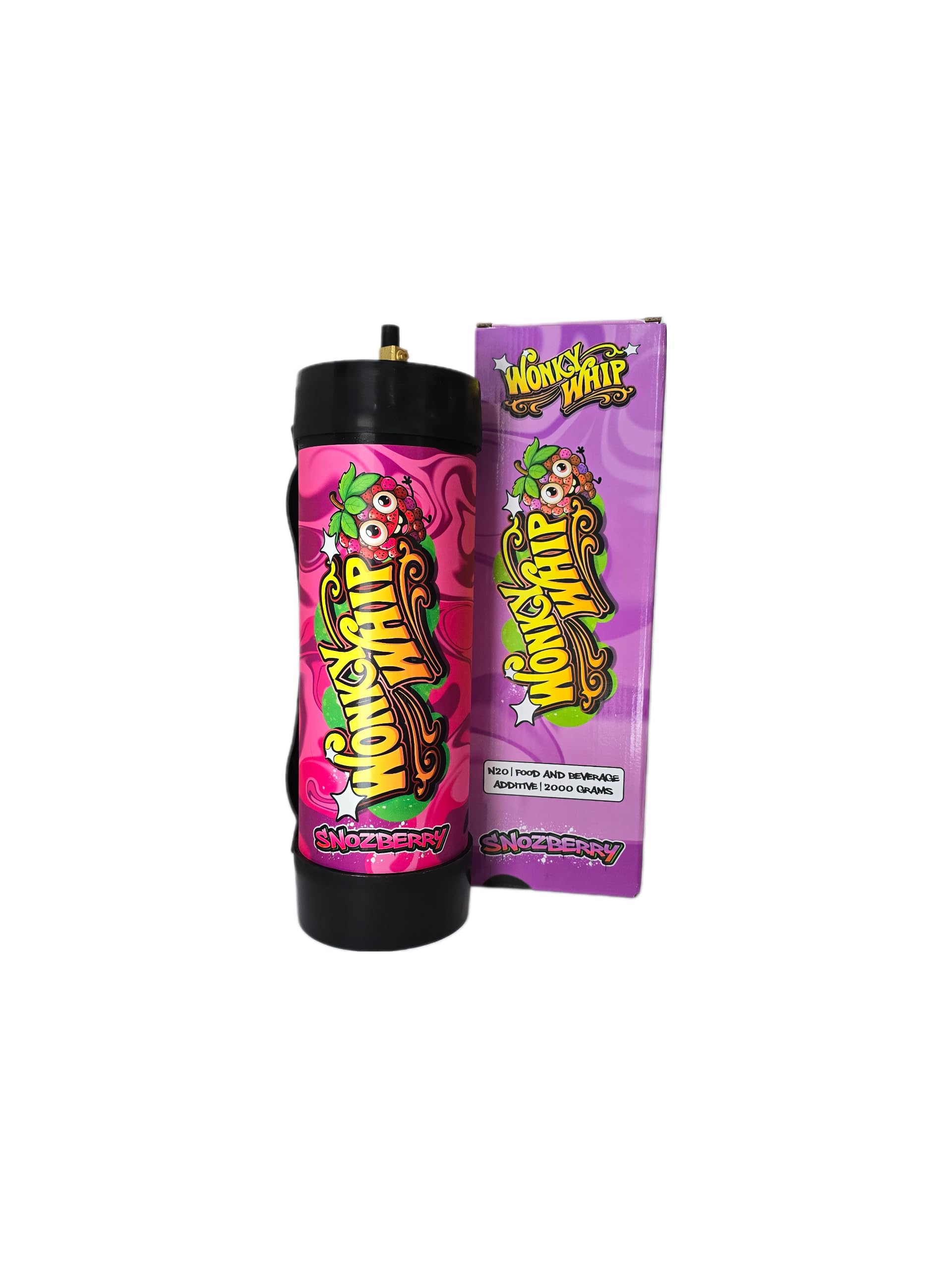 Wonky Whip Cream Charger - 2000 Gram - 3.3 Liters - Pure N2O - Nitrous Oxide Cylinder (Snozberry)