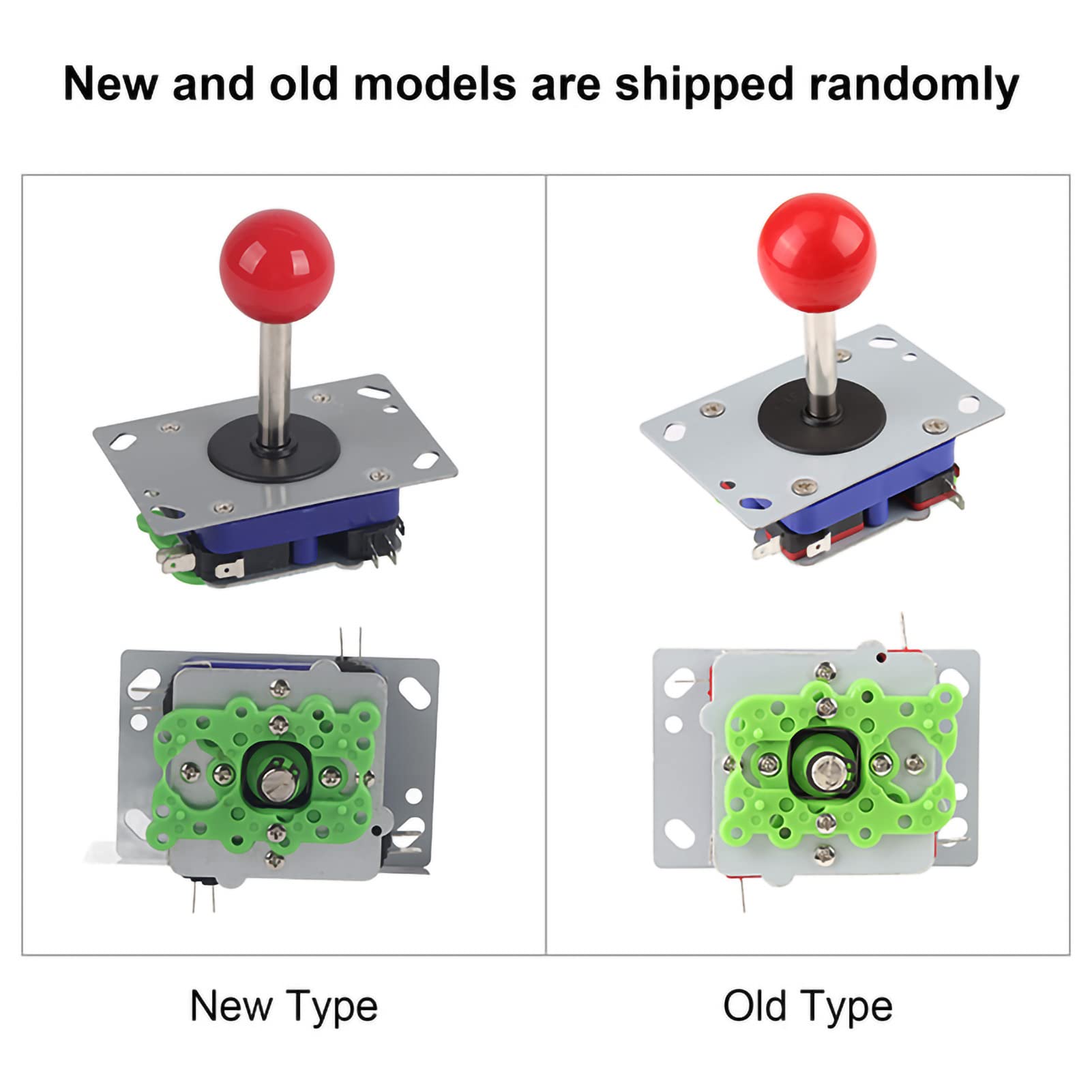 OKJHFD Arcade Joystick, 2/4/8 Way Game Joystick Ball, Competition Style Long Handle, USB, For Arcade Gaming Cabinet & Fighting Consoles