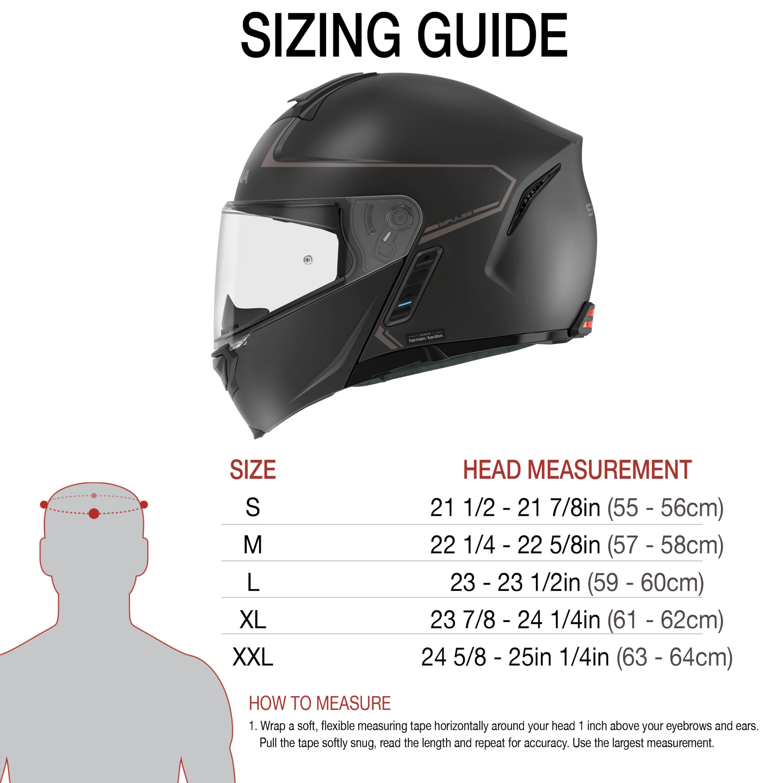 Sena Impulse Modular Motorcycle Smart Helmet (Gloss White, Large)