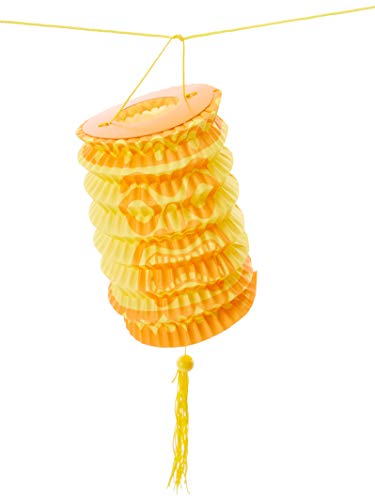 Amscan 221047 Tiki Island Lantern Garland, 12 Ft., Multicolor, 1 Pc