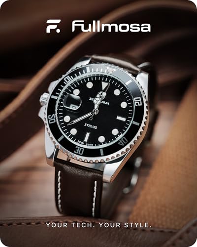Fullmosa 18mm Leather Watch Bands Compatible with Garmin Vivoactive 4S/Vivomove 3S/Active S/Venu 2S/Move 3S,Dark Brown