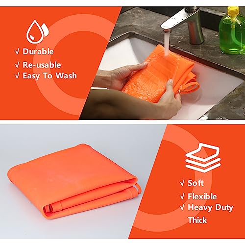 Griddle Cover Mat Full-Edge for Blackstone 28 Inch Grill, Full-Edge Food Grade Blackstone Accessories, Silicone BBQ Grill Buddy Mat for Blackstone Outdoor, Protect from Rust, Insects,Leaves