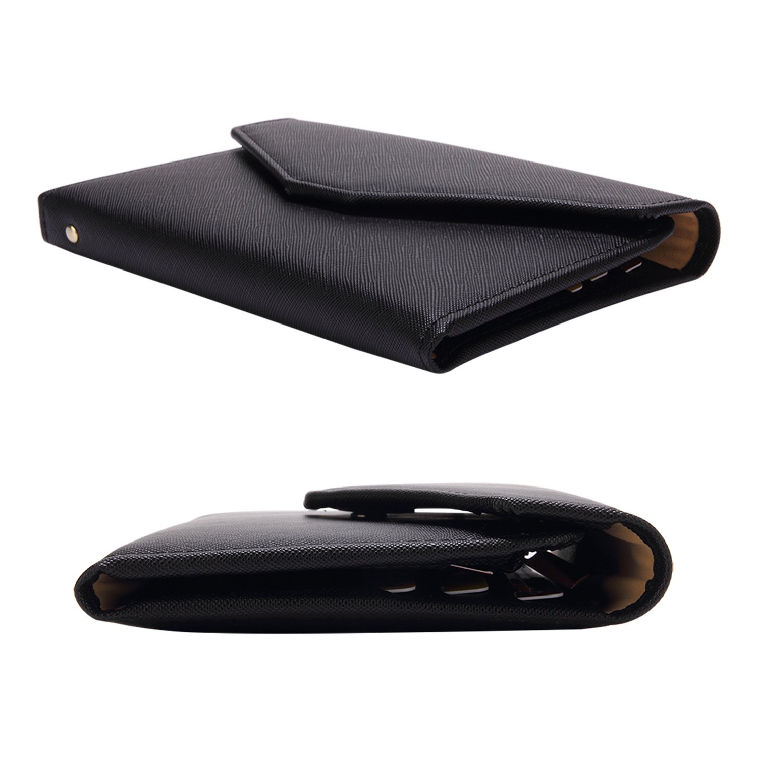 ZOPPEN Multi-purpose Rfid Blocking Travel Passport Wallet (Ver.4) Tri-fold Document Organizer Holder, 1 Black